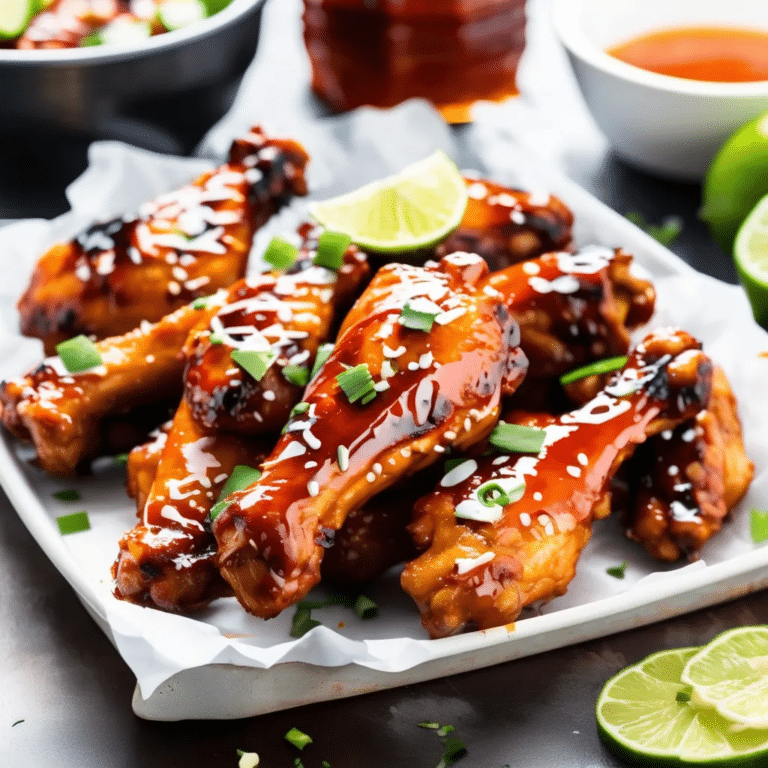 Honey Sriracha Chicken Wings - MarketGrow.com