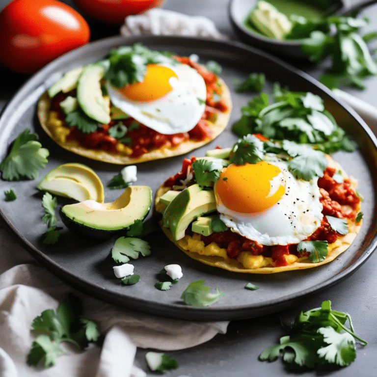 Red Chile Tostadas With Eggs - MarketGrow.com