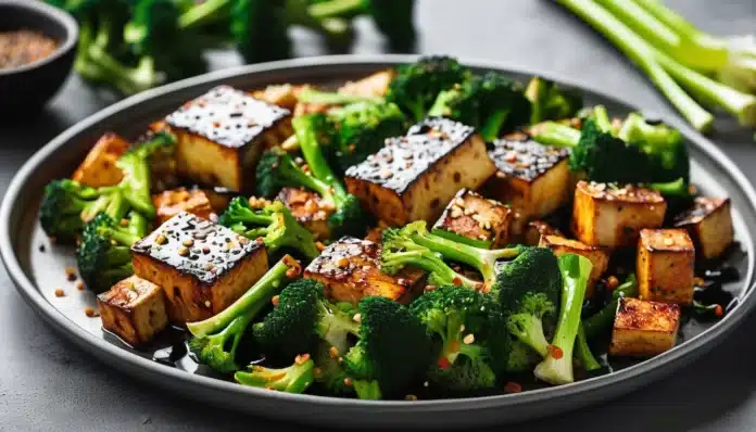 Sheet Pan Black Pepper Tofu And Broccoli - MarketGrow.com