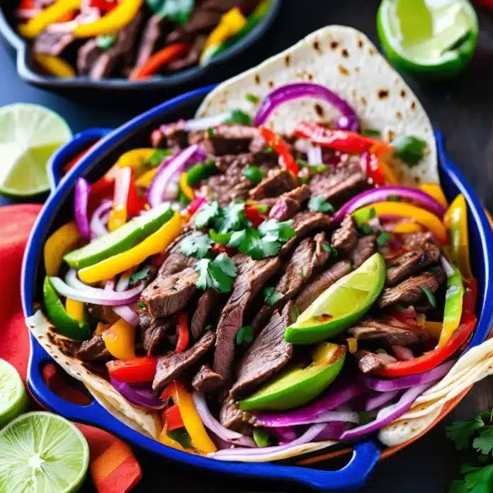 Skillet Steak Fajitas - MarketGrow.com