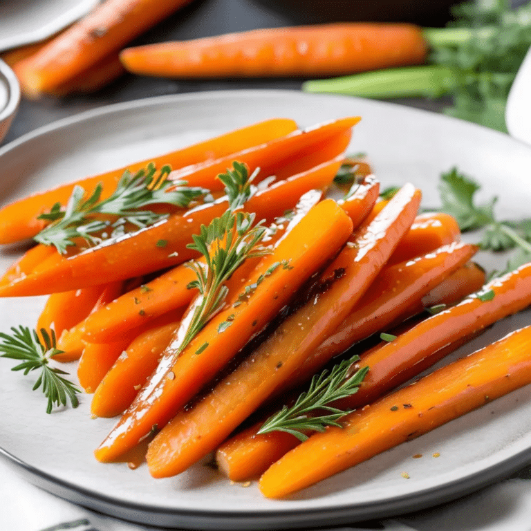 Maple-Ginger Glazed Carrots - MarketGrow.com