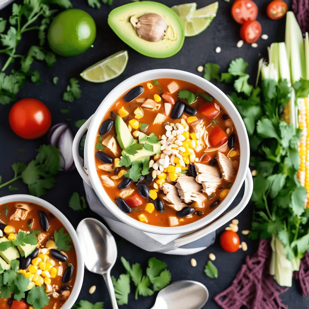 Slow Cooker Southwestern Chicken Soup - MarketGrow.com
