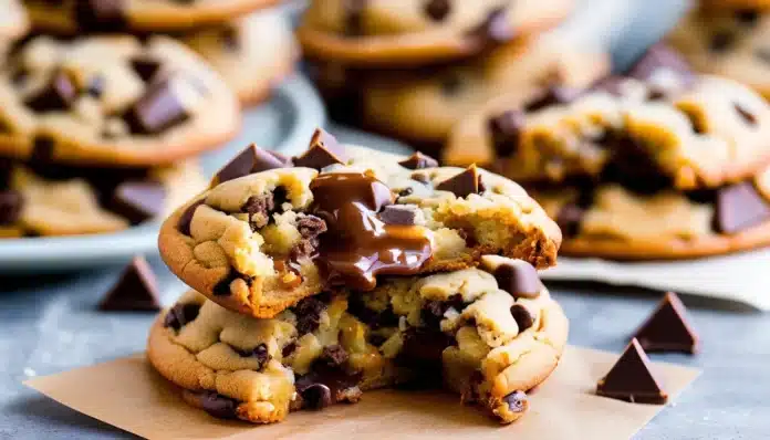 CARAMEL STUFFED CHOCOLATE CHIP COOKIES - MarketGrow.com