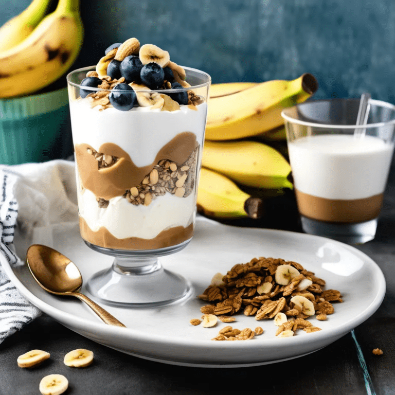 Peanut Butter-Banana Yogurt Parfaits - MarketGrow.com