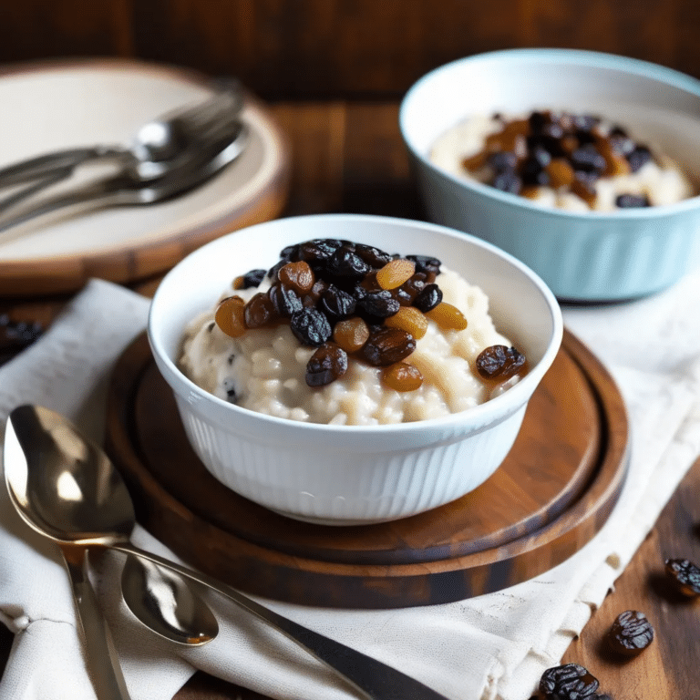 Rum Raisin Rice Pudding - MarketGrow.com