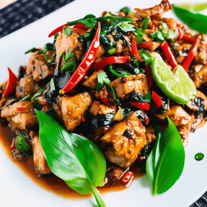 Spicy Basil Chicken - MarketGrow.com