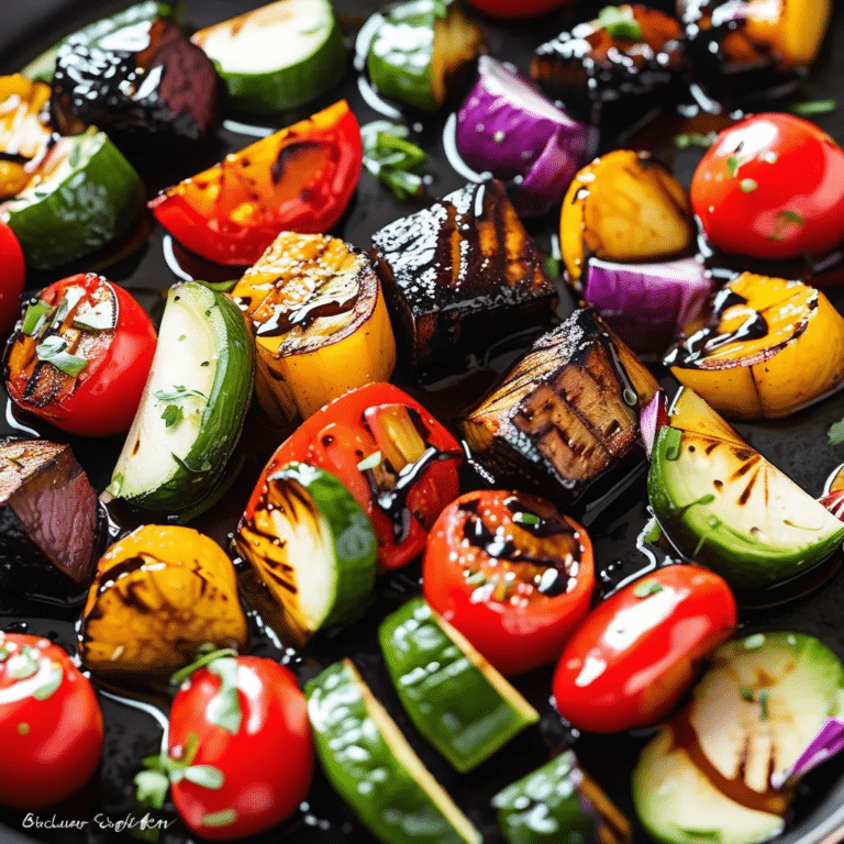Balsamic Grilled Vegetables - MarketGrow.com