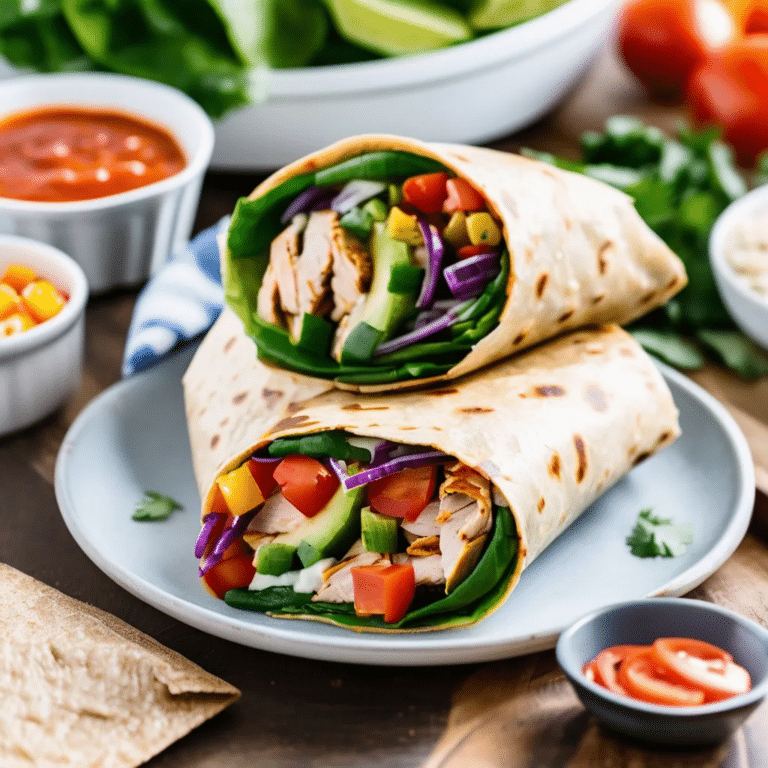 Chicken Veggie Wraps - MarketGrow.com