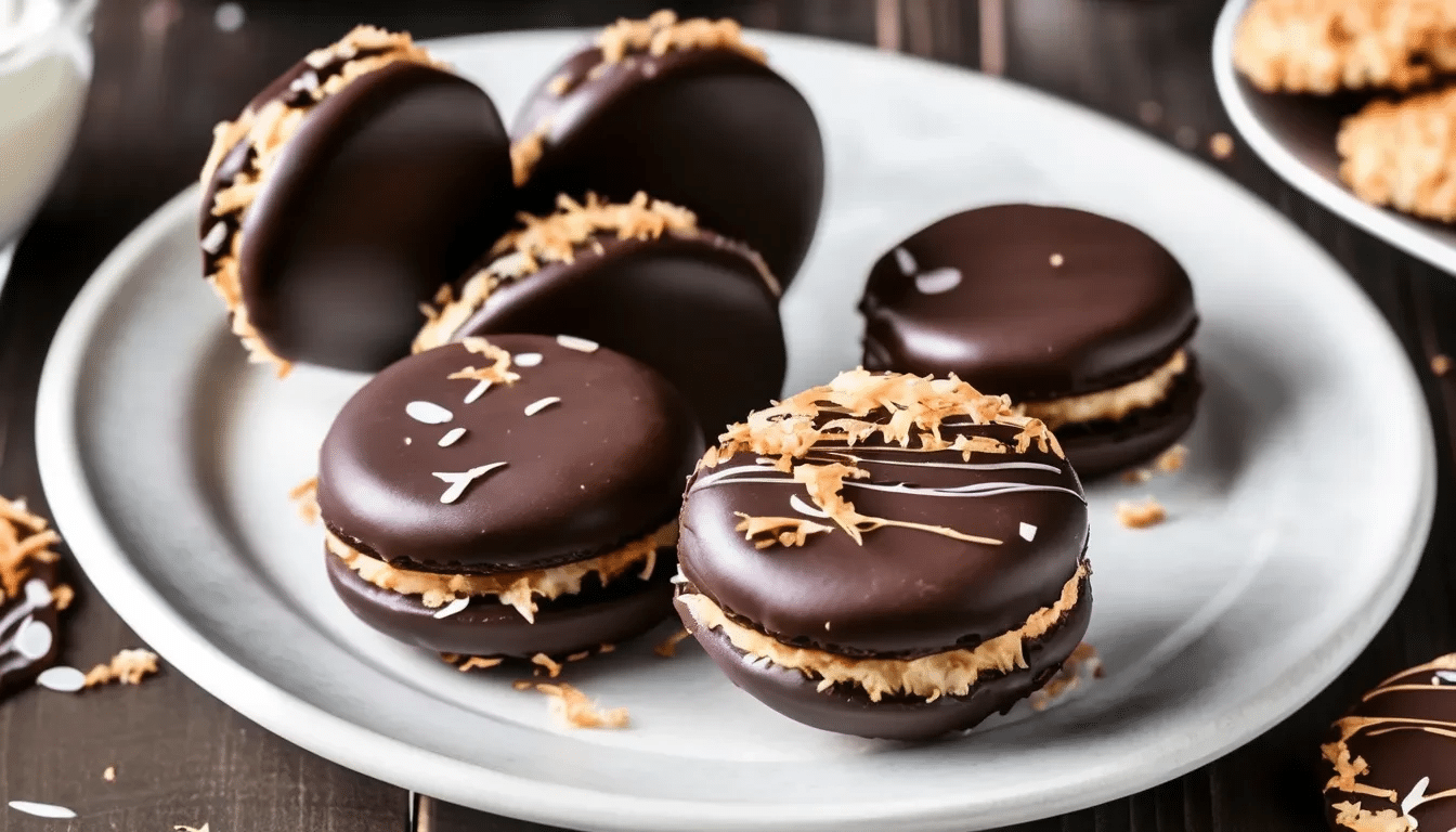 Chocolate Dipped Macaroons - MarketGrow.com