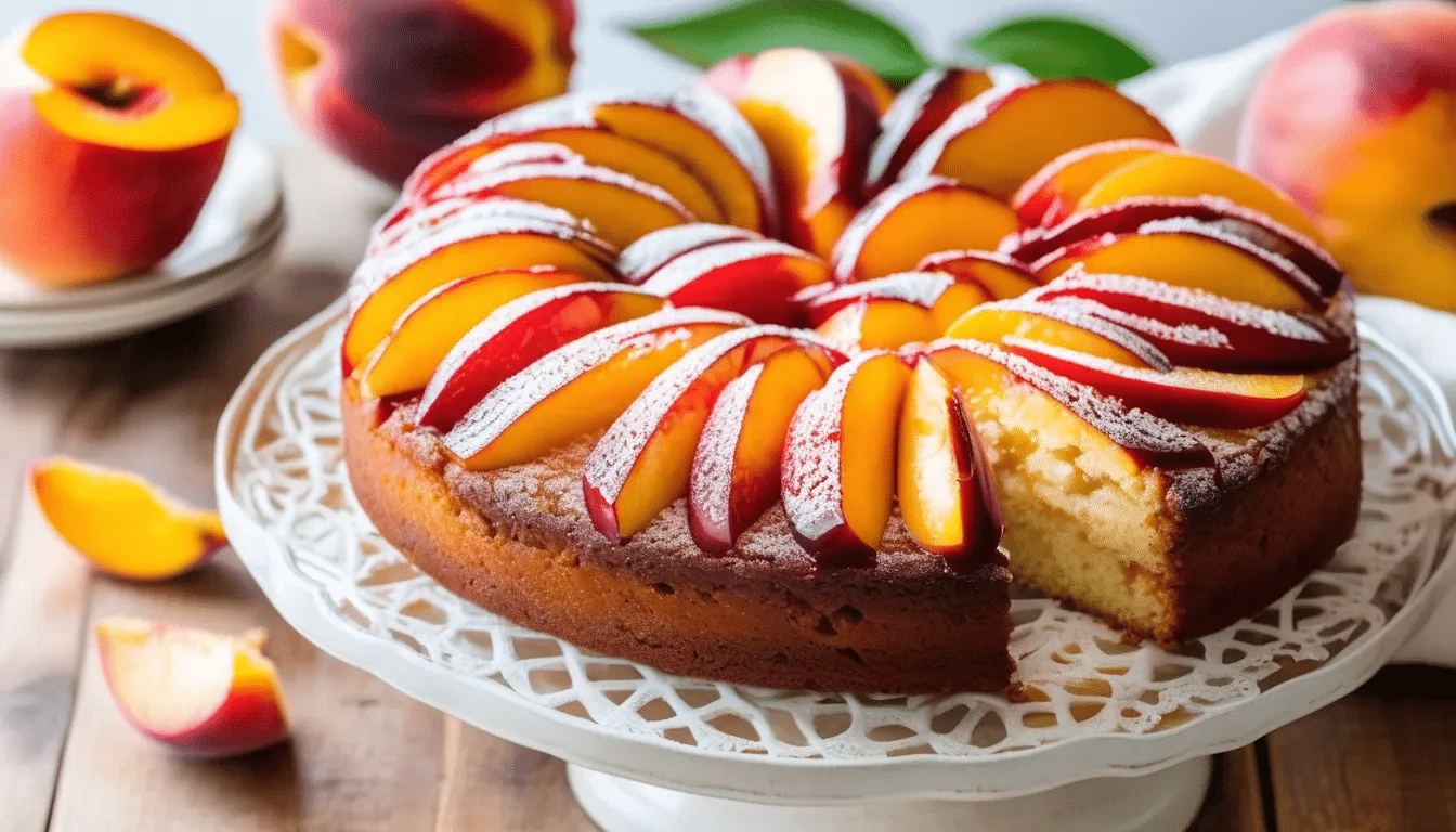 Nectarine Cake - MarketGrow.com