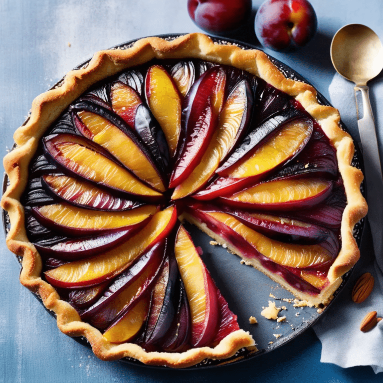 Plum Frangipane Tart - MarketGrow.com
