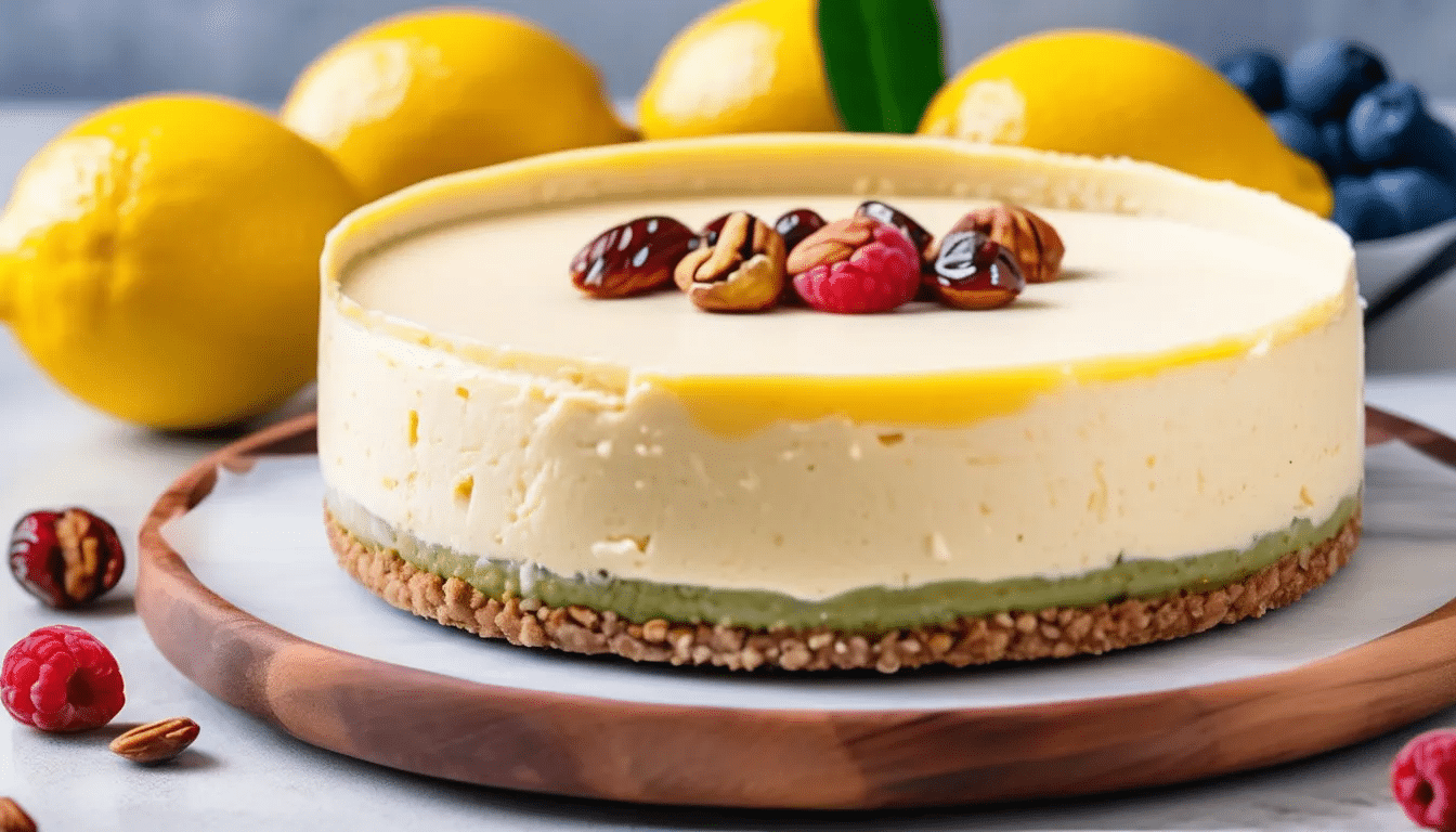 Raw Lemon Cheesecake - MarketGrow.com