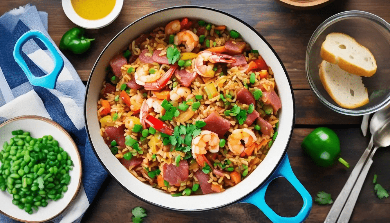 Shrimp And Ham Jambalaya - MarketGrow.com