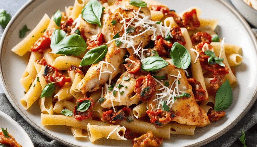 Sun-dried Tomato Chicken Pasta - MarketGrow.com