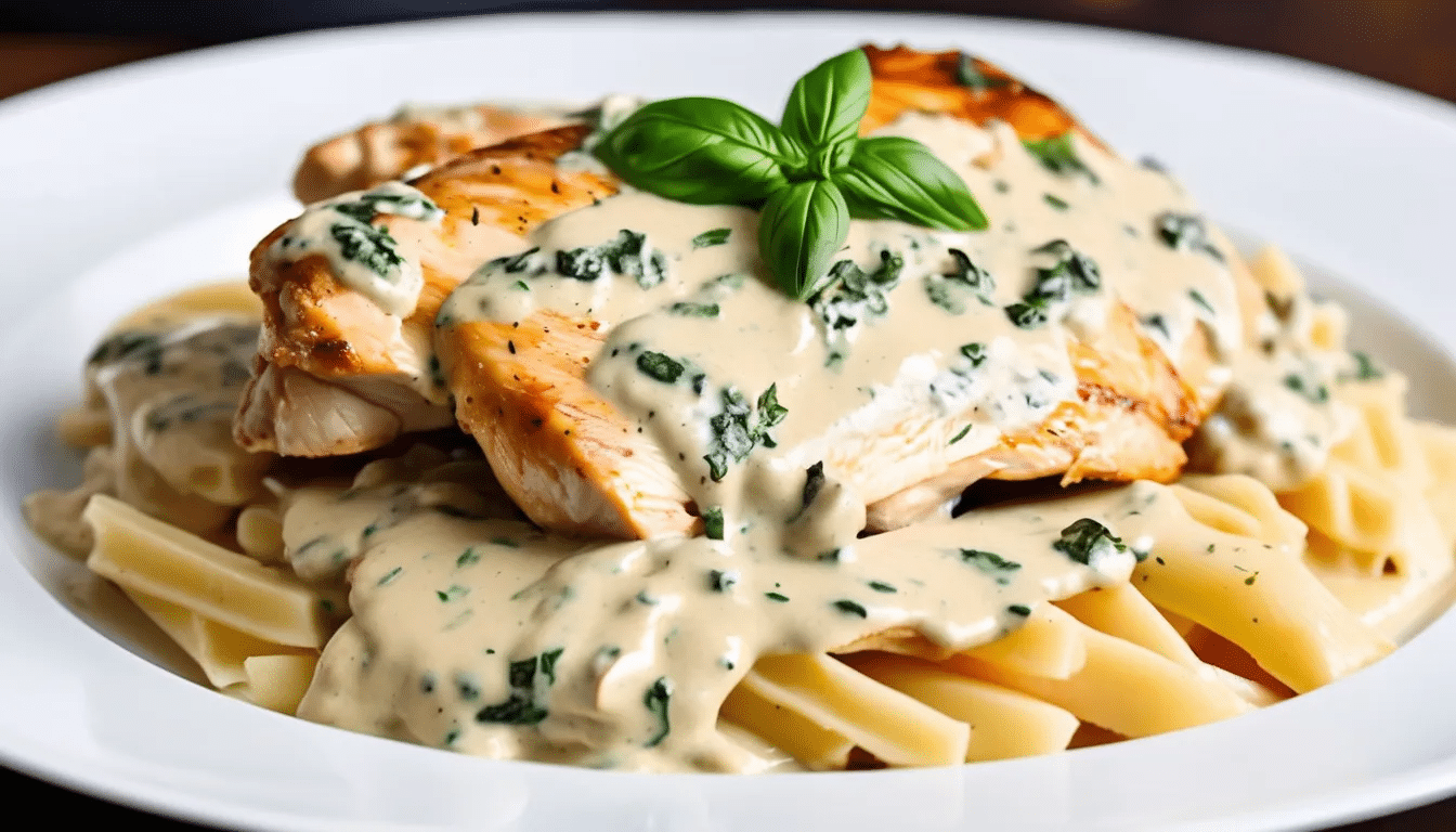 Chicken In Basil Cream Sauce - MarketGrow.com