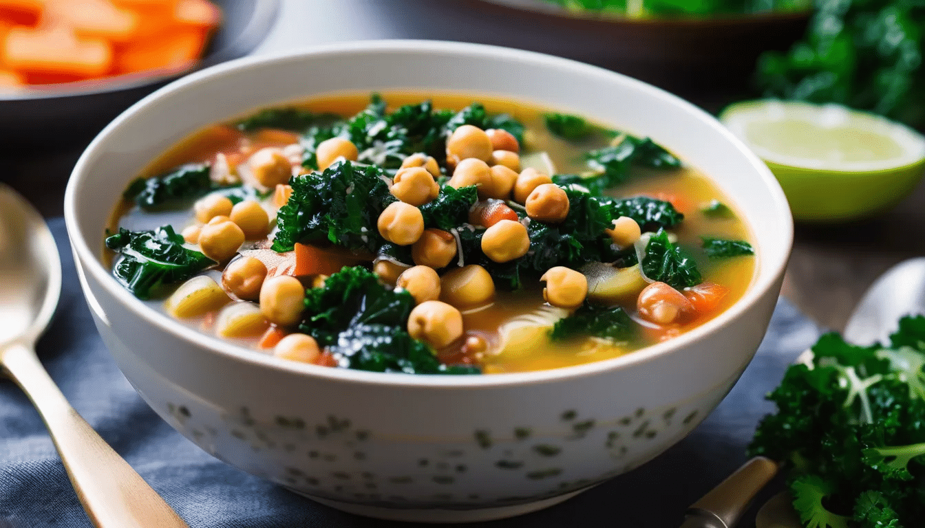 Kale And Chickpea Soup - MarketGrow.com