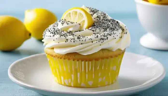 Lemon Poppy Seed Cupcakes - MarketGrow.com