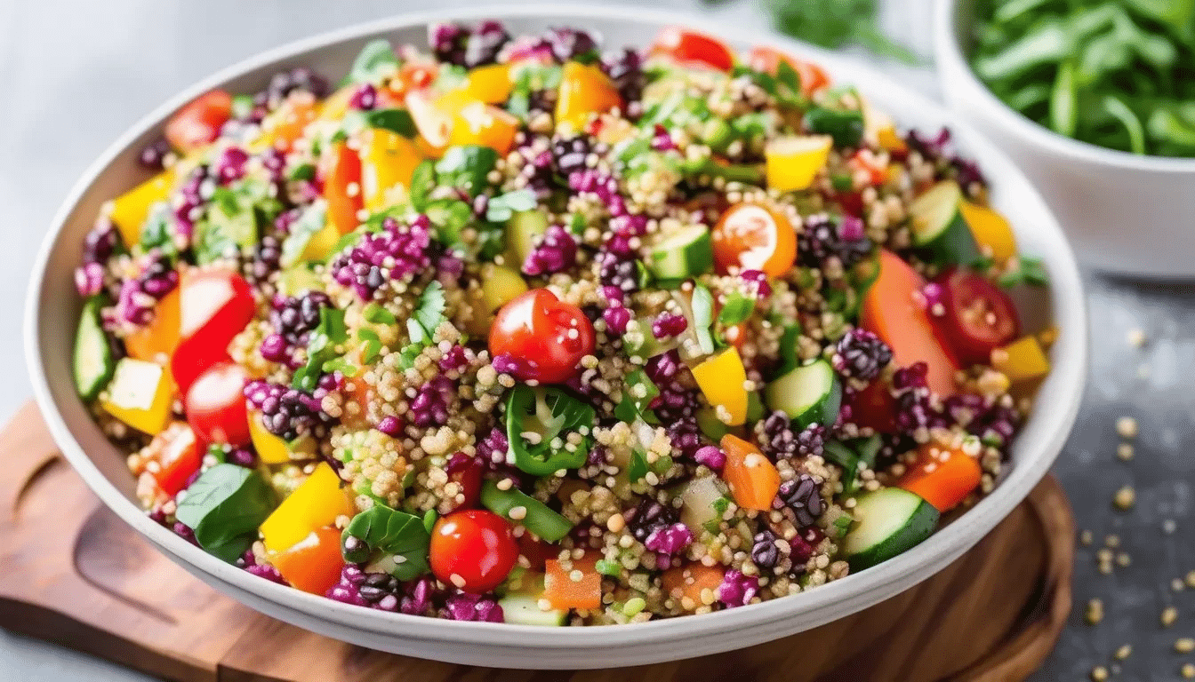 Rainbow Quinoa Salad - MarketGrow.com
