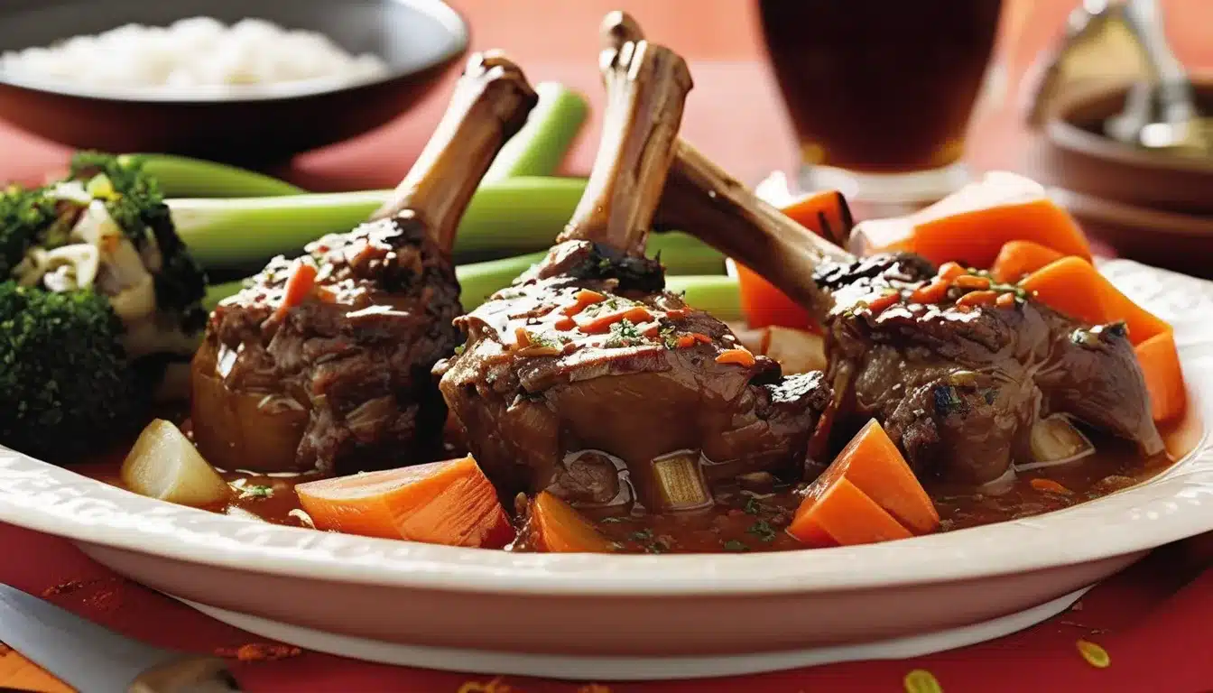 Stout-Braised Lamb Shanks - MarketGrow.com
