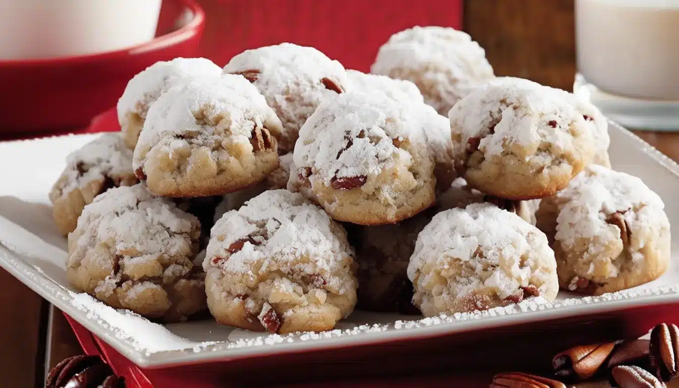 Pecan Snowball Cookies - MarketGrow.com