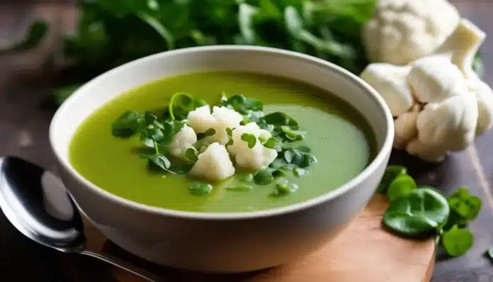 Cauliflower Watercress Soup - MarketGrow.com