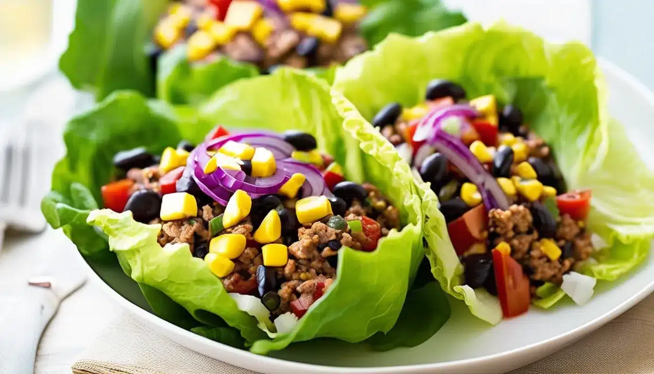 Turkey Santa Fe Lettuce Wraps - MarketGrow.com